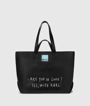Karl Lagerfeld Klj X Pietro Terzini Extra-large Tote Bag - Black