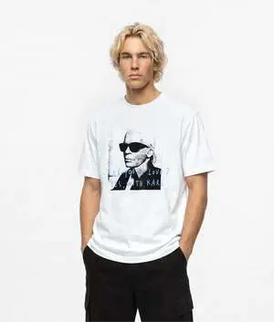 Karl Lagerfeld Klj X Pietro Terzini Relaxed Karl T-shirt - White