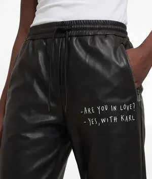 Karl Lagerfeld Klj X Pietro Terzini Faux-leather Pants