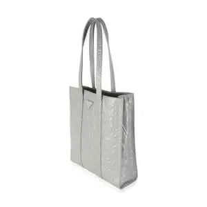 Prada Slate Grey Nappa Small Antique Tote