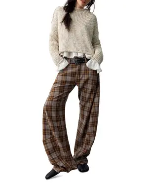 Free People Fable Cotton Printed Relaxed Jeans