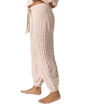 Free People Fireside Crush Knit Drawstring Joggers