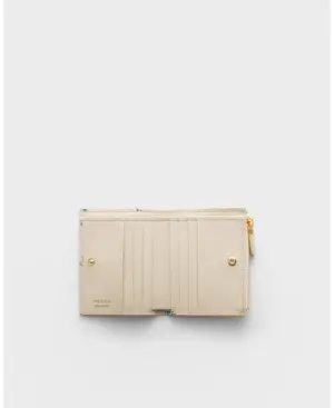 Prada Small Printed Saffiano Leather Wallet