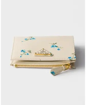 Prada Small Printed Saffiano Leather Wallet
