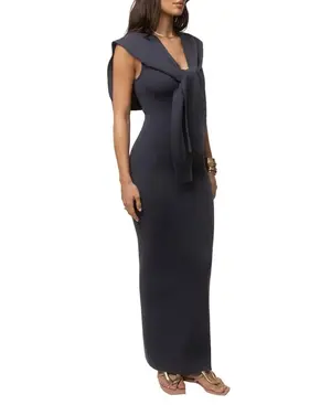 JLUXLABEL Florence Knit Maxi Dress - Navy