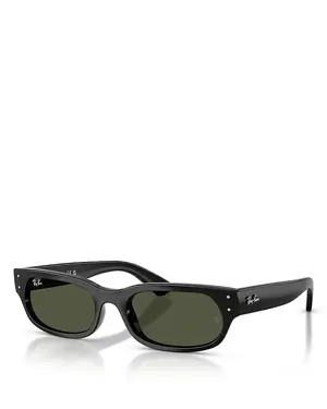 Ray-ban Oval Sunglasses, 54mm - Black
