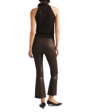 DL1961 Petite Bridget Instasculpt High Rise Bootcut Jeans In Coated