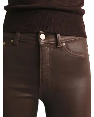 DL1961 Petite Bridget Instasculpt High Rise Bootcut Jeans In Coated