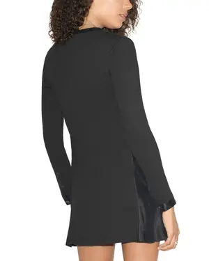 RE/DONE Ruby Cotton Stretch Henley Dress