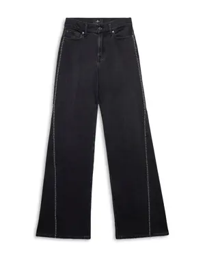 7 For All Mankind Lotta High Rise Wide Leg Jeans