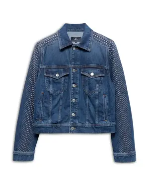 7 For All Mankind Adi Studded Trucker Jacket
