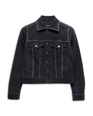 7 For All Mankind Adi Studded Trucker Jacket