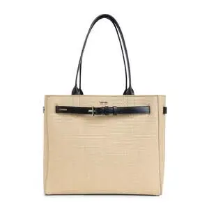 TOM FORD Raffia Smooth Calf Tote Bag - Multicolor