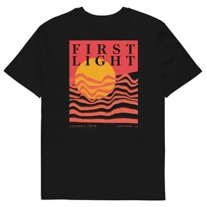 ANCHOR & CREW Fourteen First Light Editions Organic Cotton T-shirt - Black