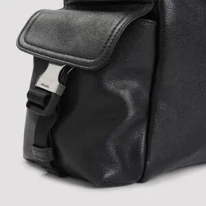 Prada Leather Bandoliera Bag - Black