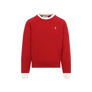 AMI Paris Bicolor Sweatshirt - Red