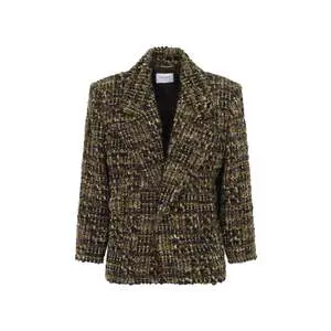 Saint Laurent Tweed Jacket - Green