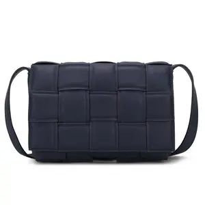 MKF COLLECTION BY MIA K. Ginger Woven Shoulder Bag Navy - Blue
