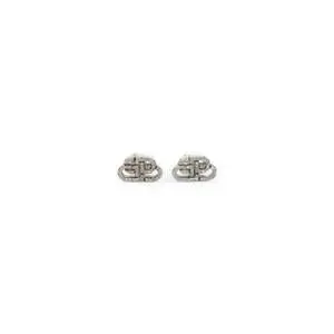 Balenciaga Bb Stud Xs Earrings - Silver