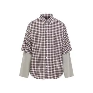 Balenciaga Wrong Sleeve Shirt - Red