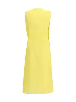 Jacquemus Drapped Midi Dress