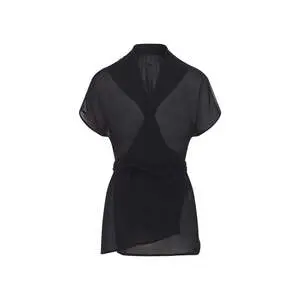 Rick Owens Wrap Ss Top - Black