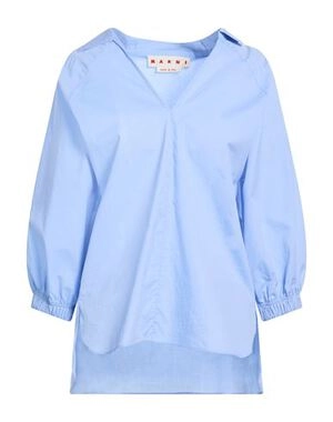 Marni Woman Top Navy Size 6 Cotton Blue