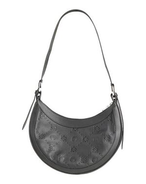 MARINE SERRE Shoulder Bag Soft Leather - Black