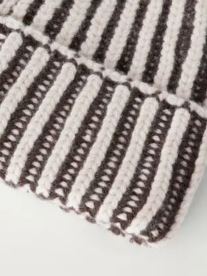 MFPEN Stage Ribbed Wool Beanie - Brown