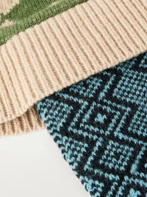 Dries Van Noten Marvin Wool-jacquard Beanie