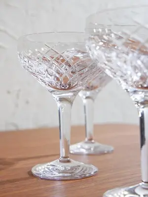 SOHO HOME Barwell Set Of Four Crystal Champagne Glasses