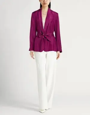 FORTE_FORTE Blazer Garnet Size Silk