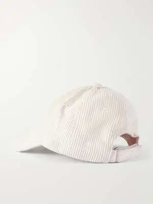 Nn07 Dad 50004 Organic Cotton-corduroy Cap - Ecru