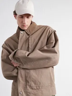 Nn07 Dad 50004 Organic Cotton-corduroy Cap - Neutrals