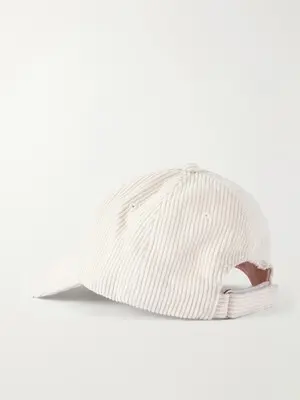 Nn07 Dad 50004 Organic Cotton-corduroy Cap - Neutrals