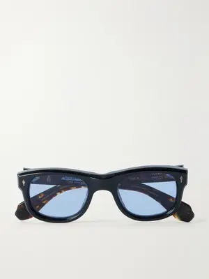 JACQUES MARIE MAGE Amilcar Square-frame Acetate Sunglasses - Black