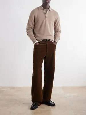 William Lockie Wool Polo Sweater - Neutrals