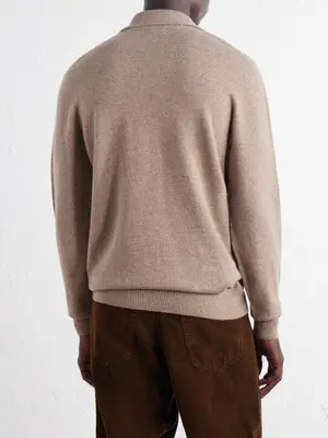 William Lockie Wool Polo Sweater - Neutrals