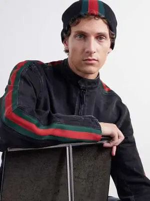 Gucci Web Striped Wool Beanie