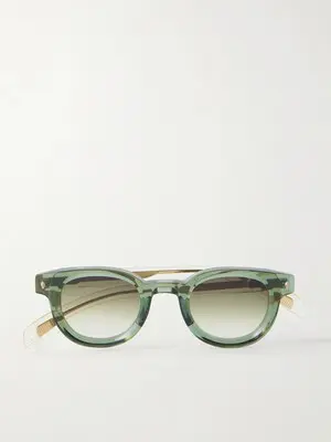 SATO Gienna Spleen Round-frame Acetate Round-frame Sunglasses - Green