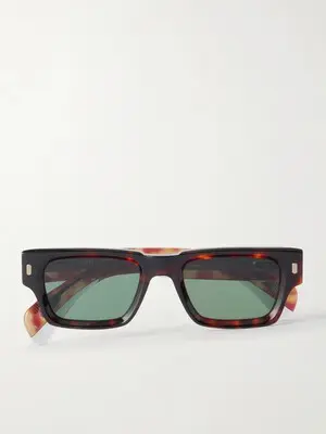 SATO Sira Square-frame Acetate Sunglasses - Tortoiseshell