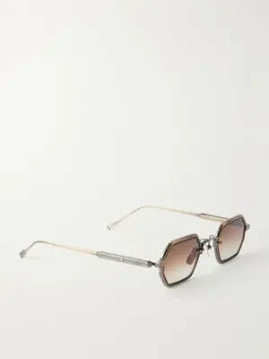 SATO Hadar-t Titanium Round-frame Sunglasses