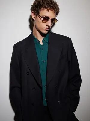 SATO Hadar-t Titanium Round-frame Sunglasses