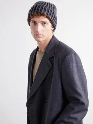 MFPEN Stage Ribbed Wool Beanie