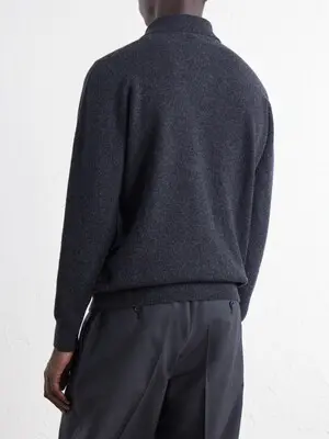 William Lockie Wool Polo Sweater - Gray