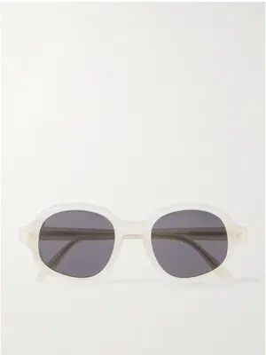 Loewe Round-frame Acetate Sunglasses - White