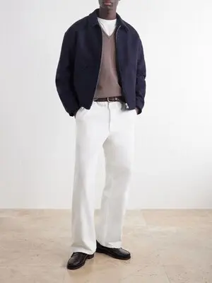 William Lockie V-neck Wool Sweater
