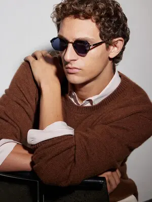 SATO Terebellum Ii Titanium Round-frame Sunglasses - Silver