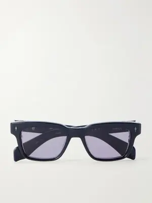 JACQUES MARIE MAGE Jacques Marie Mage - Molino Square-Frame Acetate Sunglasses - Men - Blue Blue