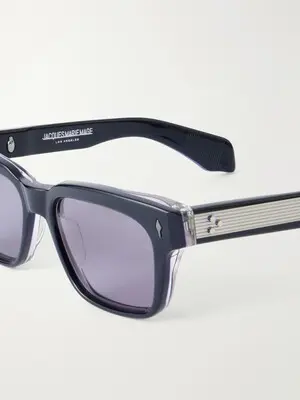 JACQUES MARIE MAGE Molino Square-frame Acetate Sunglasses - Blue